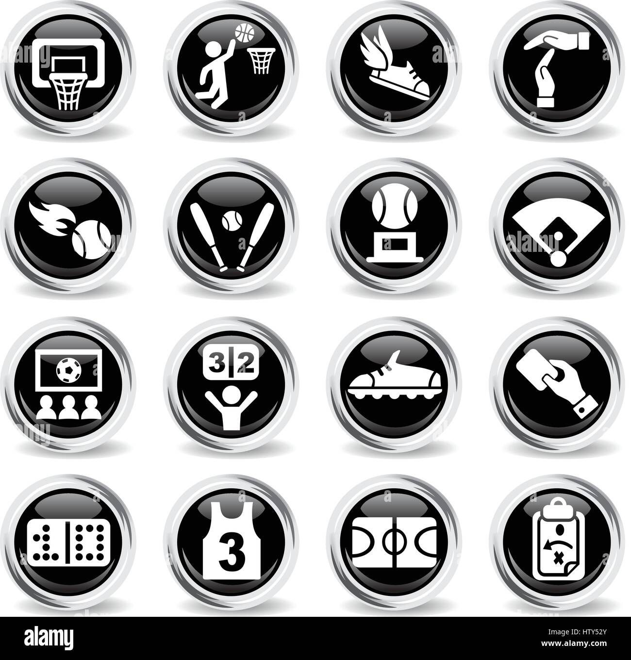 sport web icons for user interface design Stock Vector Image & Art - Alamy