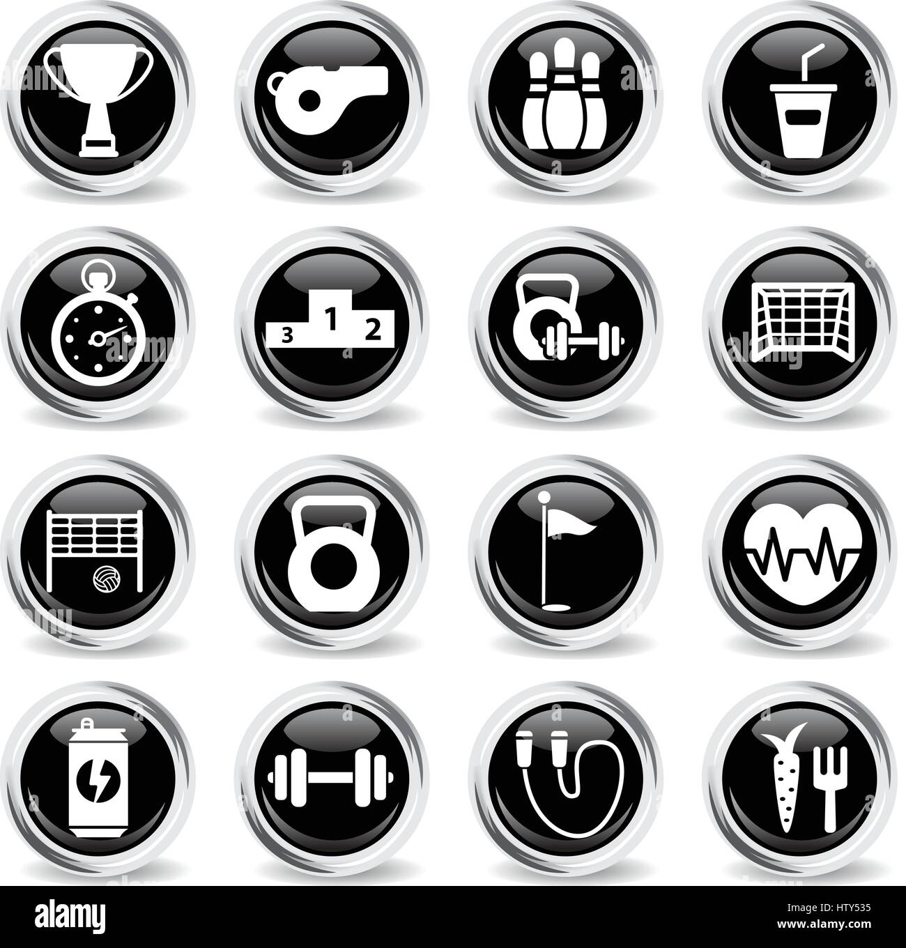 sport web icons for user interface design Stock Vector Image & Art - Alamy