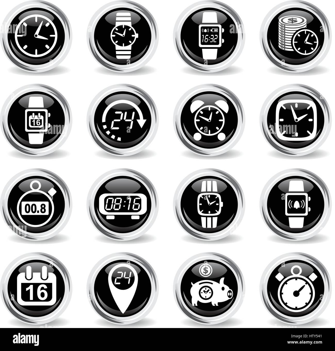 time web icons for user interface design Stock Vector Image & Art - Alamy