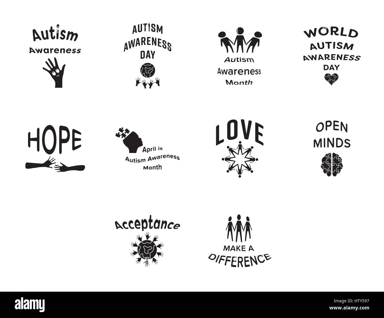 Autism Black and White Stock Photos & Images - Alamy