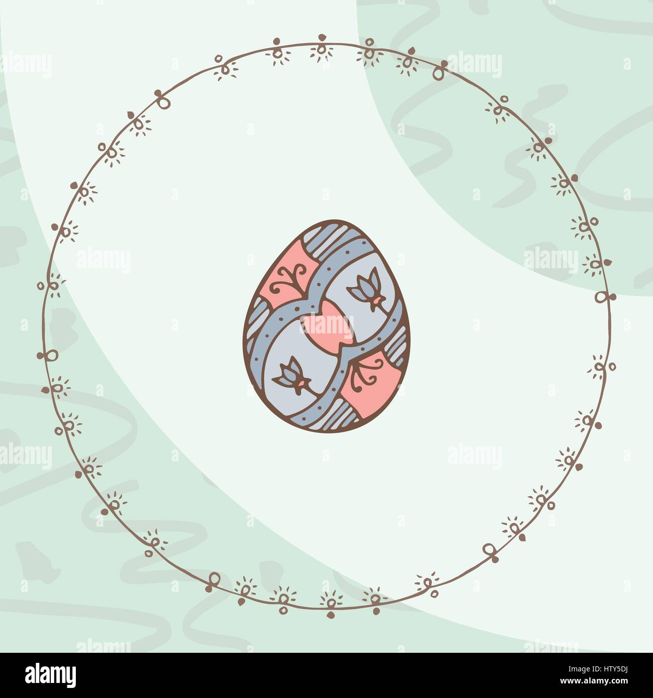 Vector of greeting card with easter egg symbol Stock Vector Image & Art ...