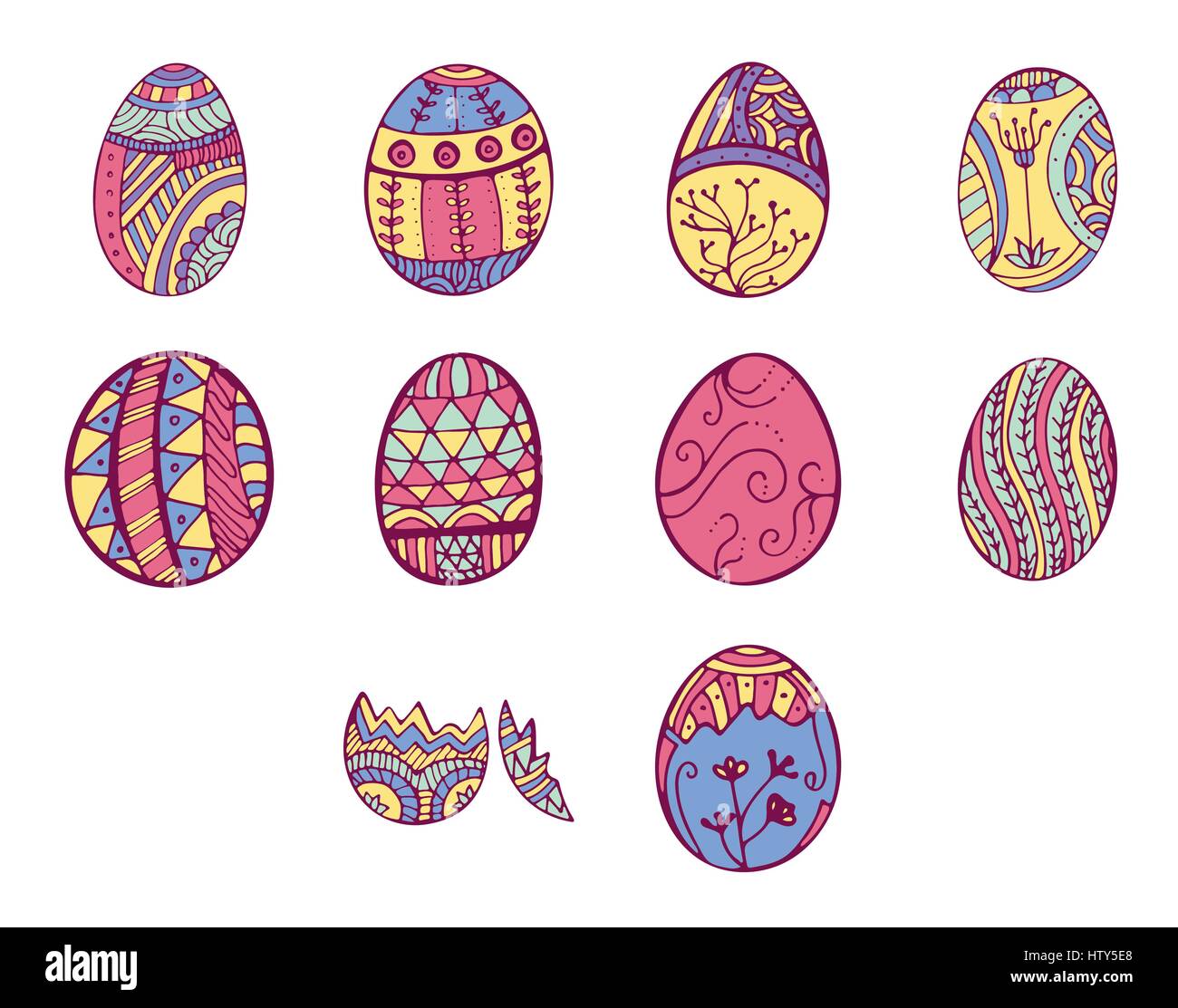 Vector of greeting card with easter egg symbol Stock Vector Image & Art ...