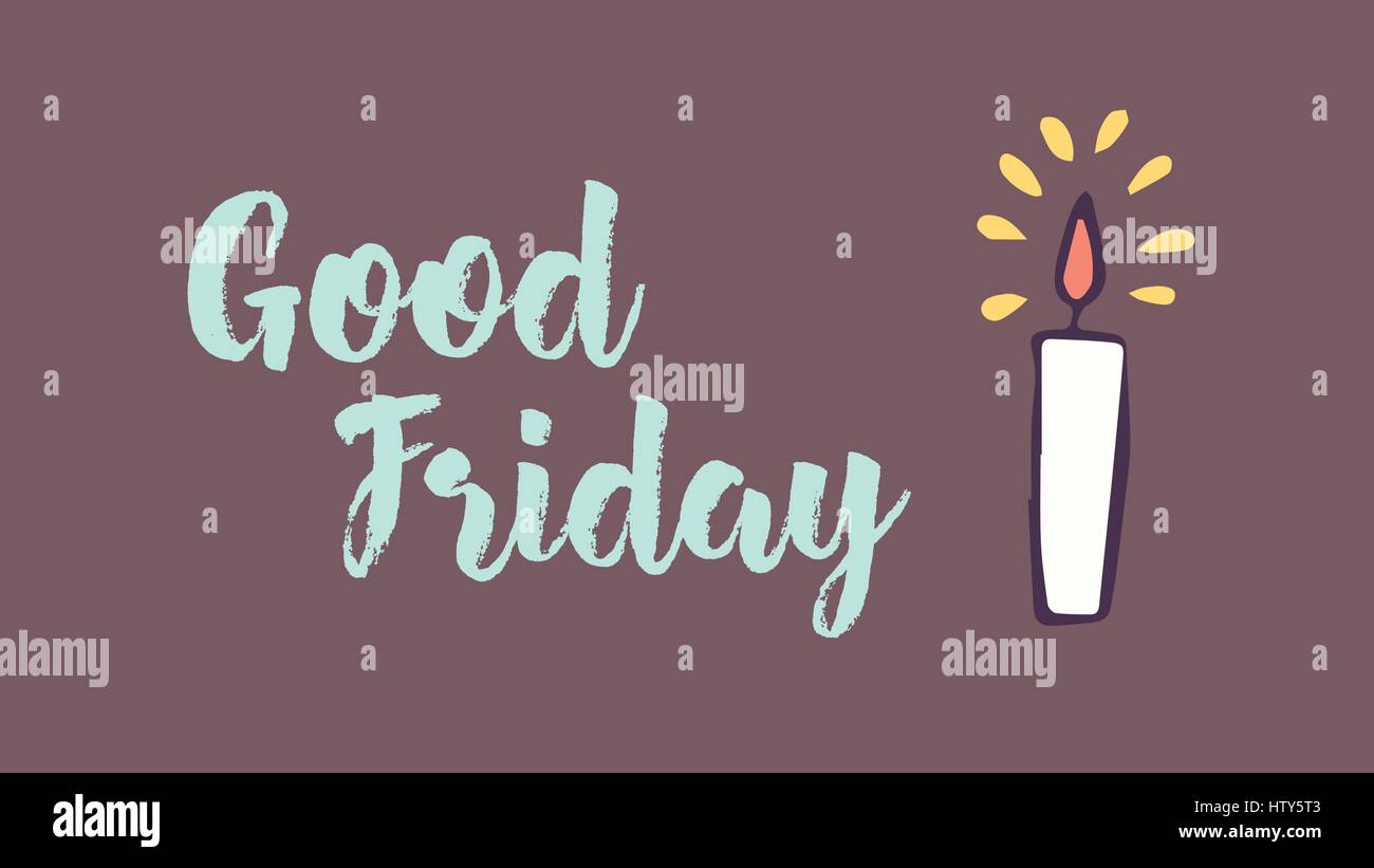 Vector of greeting card with good friday message Stock Vector Image ...