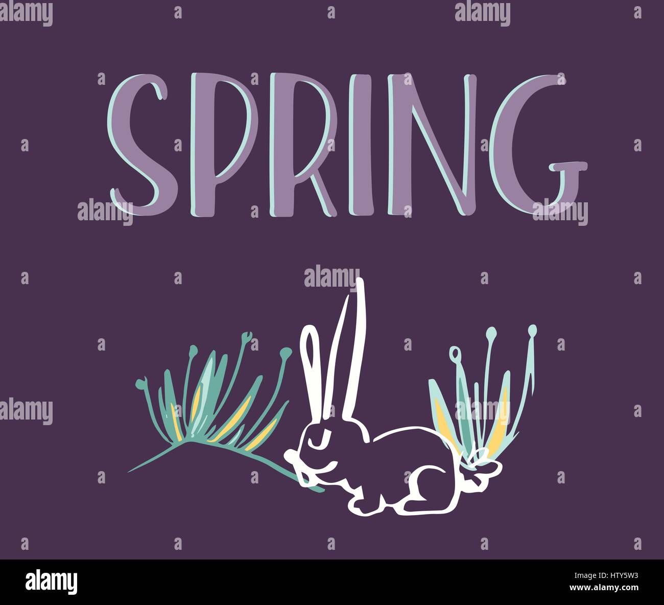 Vector of greeting card with spring message Stock Vector Image & Art ...