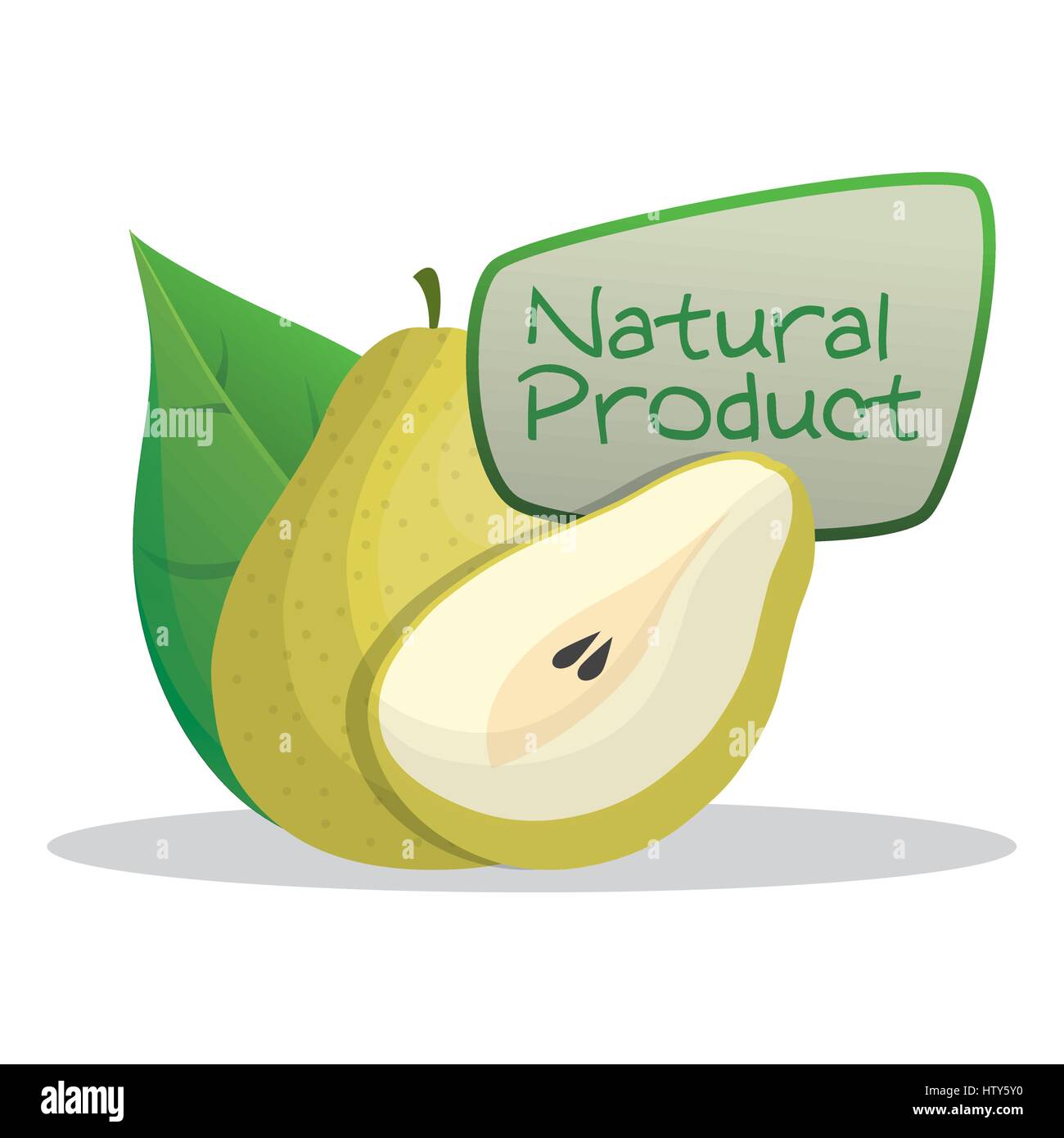 pear natural product label Stock Vector Image & Art - Alamy