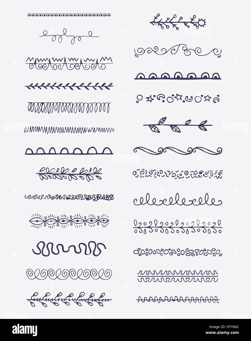 Vector icon set of floral pattern against white background Stock Vector ...
