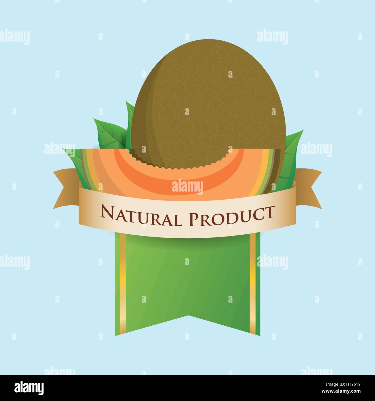 melon natural product label Stock Vector Image & Art - Alamy