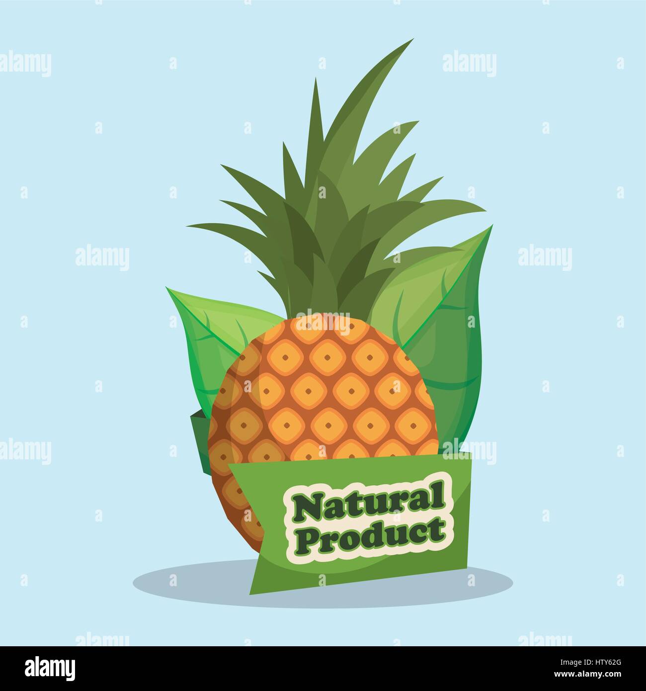 pineapple natural product market label Stock Vector Image & Art - Alamy