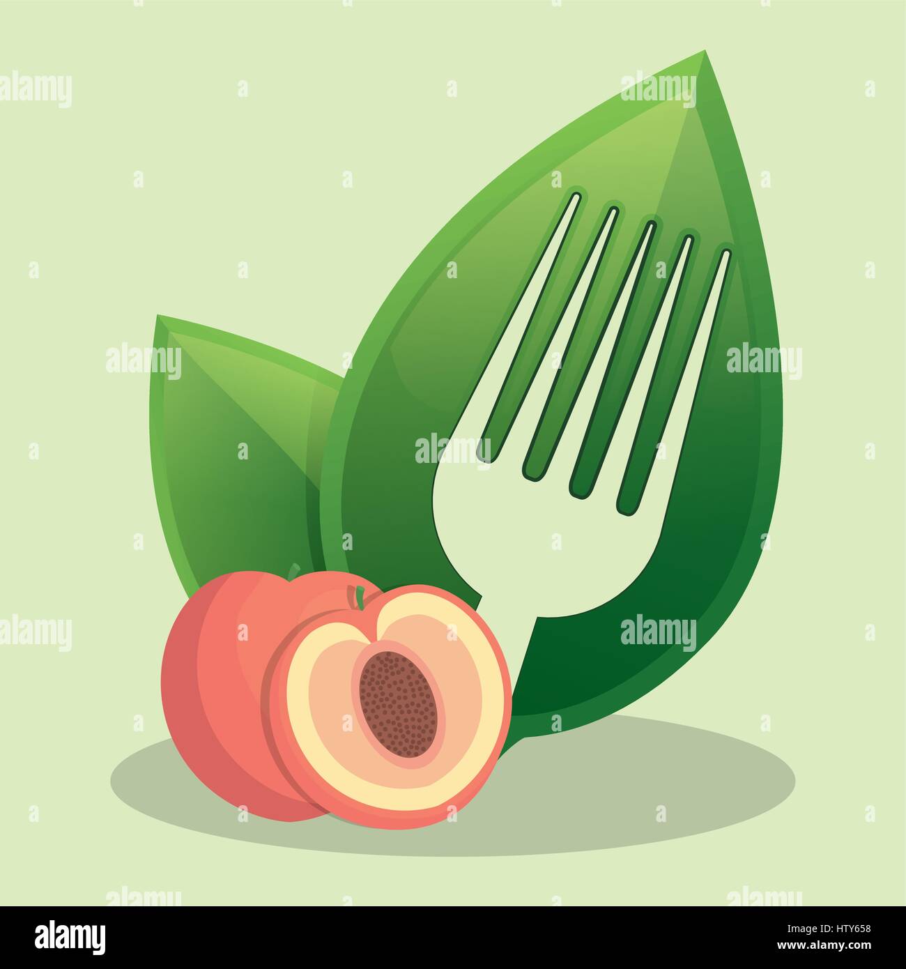 Perfect peach Stock Vector Images - Alamy