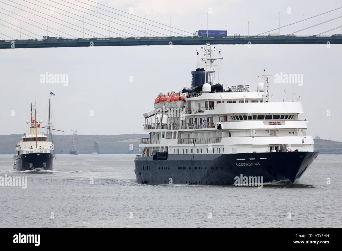 Cruise ship Caledonian Sky on the River Thames in 2012 Stock Photo - Alamy