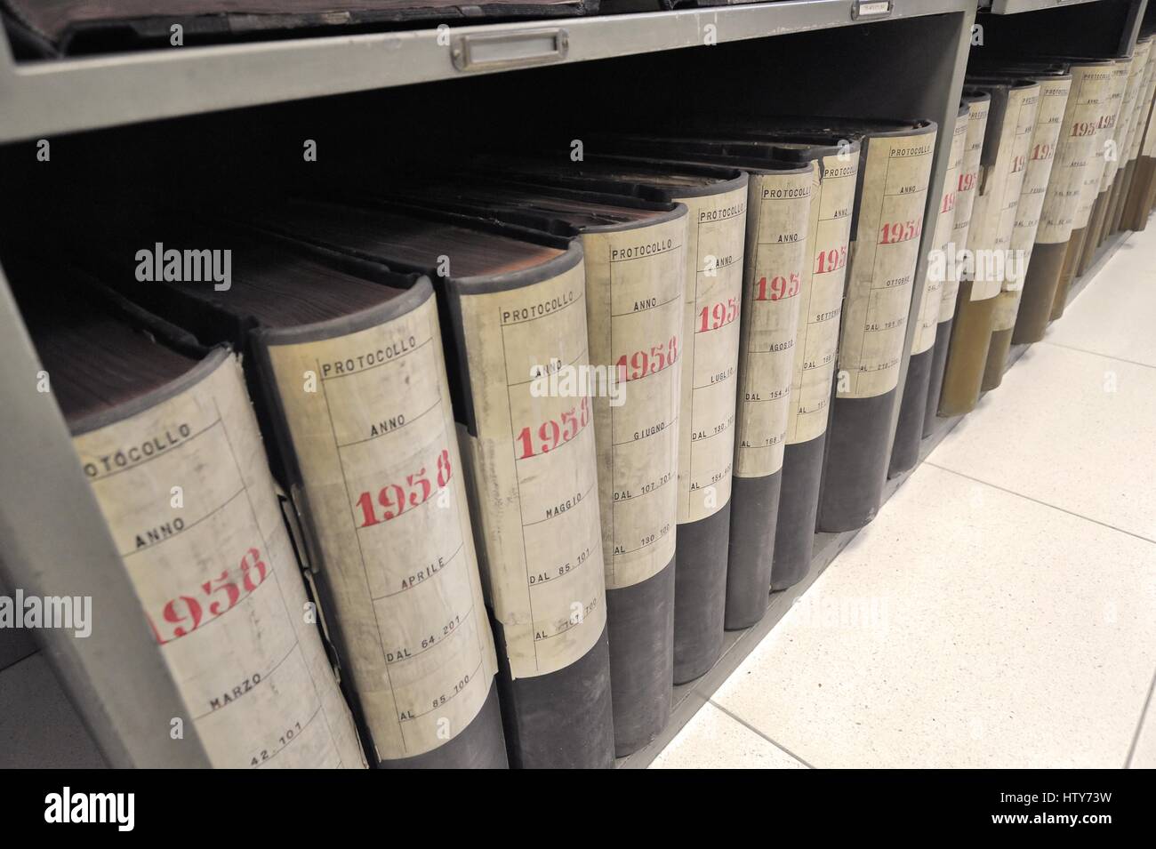 The central archive of Milan Municipality (Italy Stock Photo - Alamy
