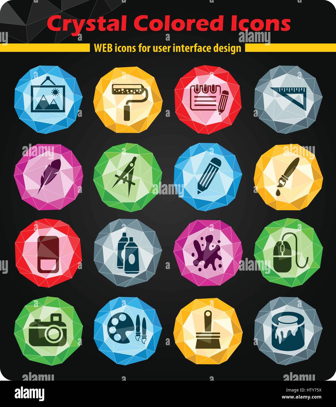 art tools web icons for user interface design Stock Vector Image & Art ...