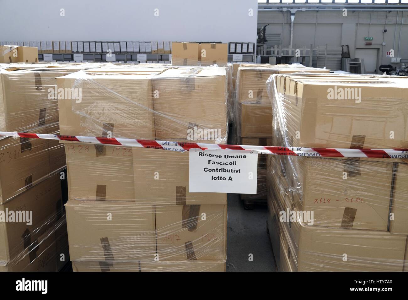 The central archive of Milan Municipality (Italy Stock Photo - Alamy
