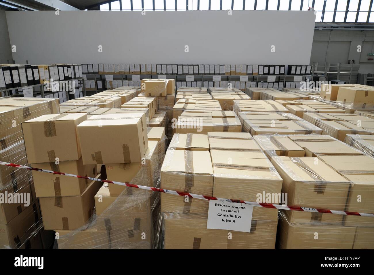 The central archive of Milan Municipality (Italy Stock Photo - Alamy