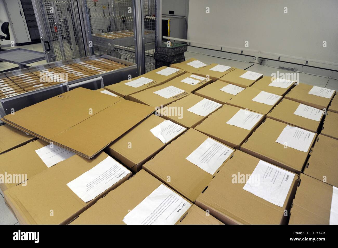 The central archive of Milan Municipality (Italy Stock Photo - Alamy