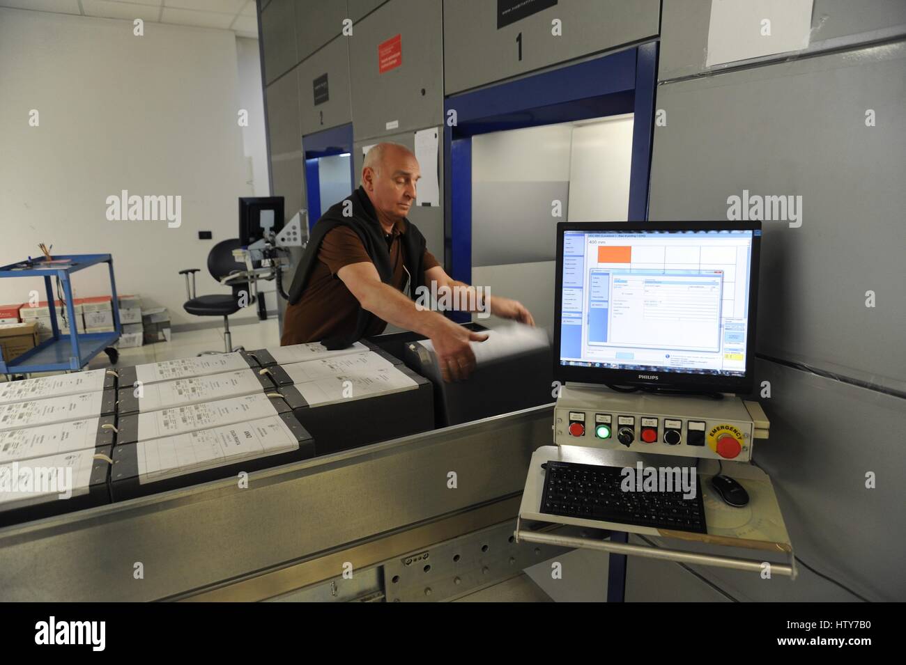 The central archive of Milan Municipality (Italy Stock Photo - Alamy