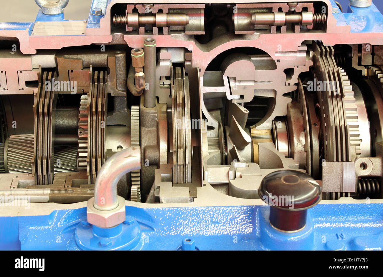 heavy truck gearshift close up Stock Photo - Alamy