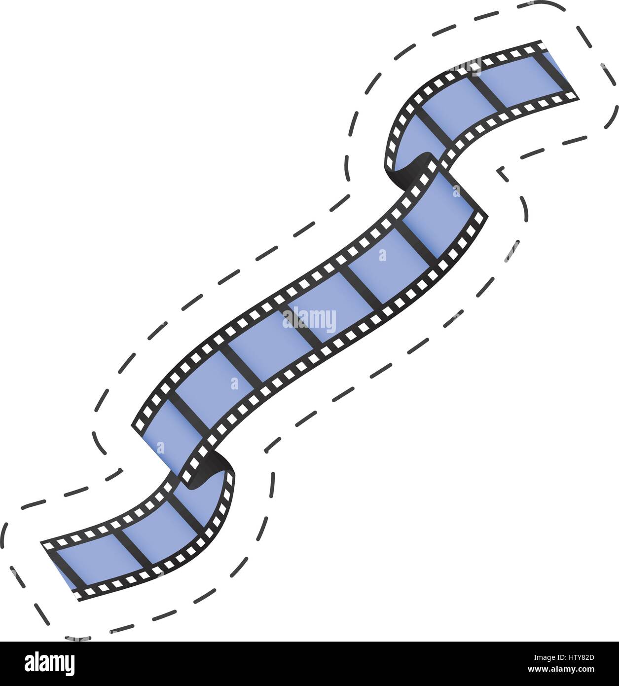 strip film cinema movie image - cut line Stock Vector Image & Art - Alamy