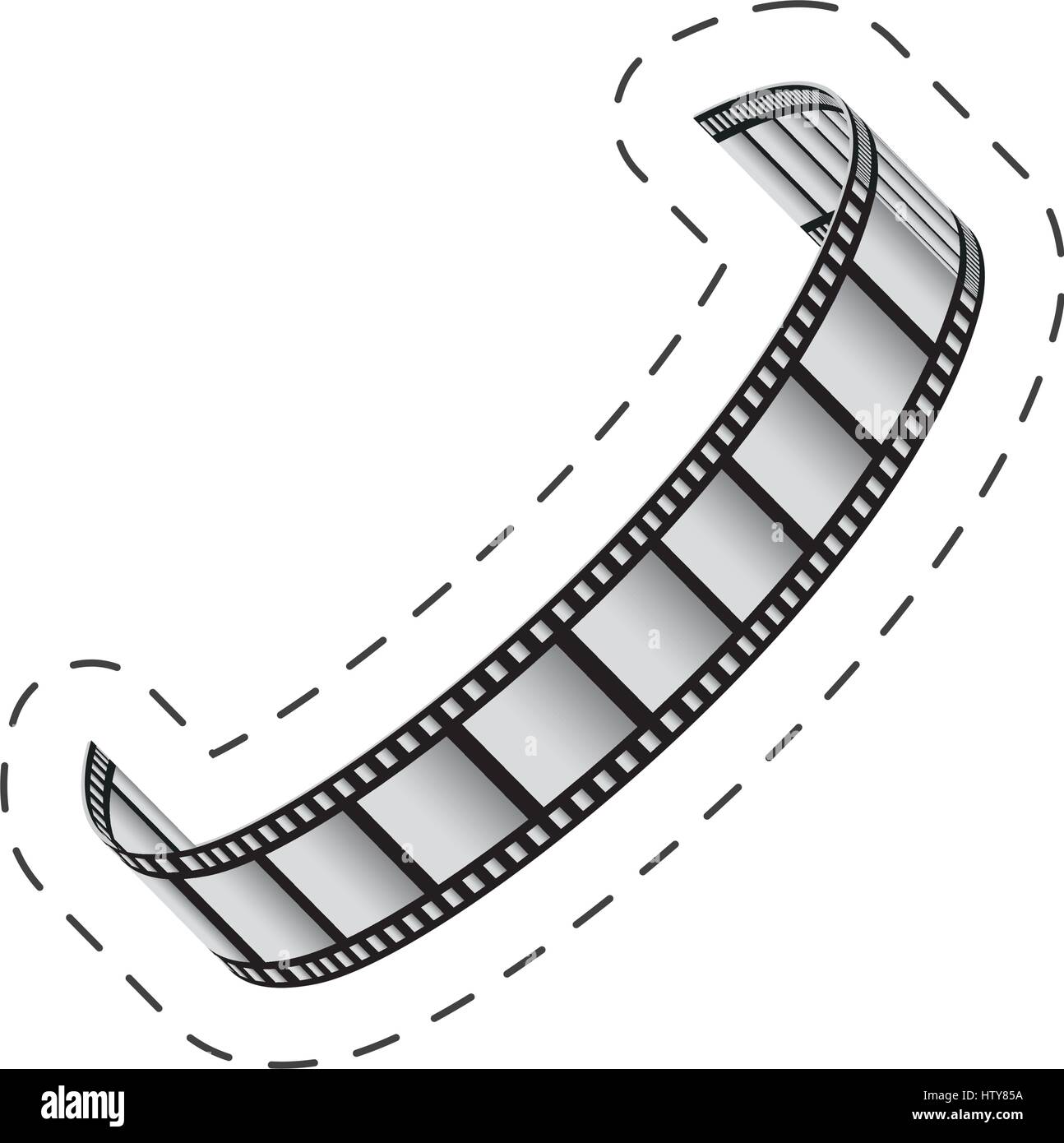 film strip roll movie image Stock Vector Image & Art - Alamy