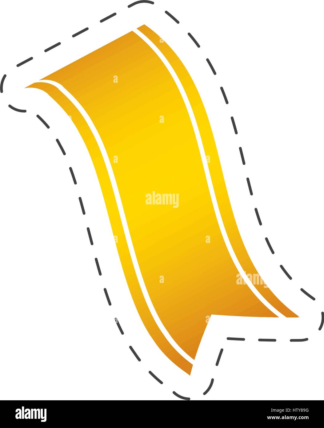 Curved up ribbon shape Stock Vector Images - Alamy