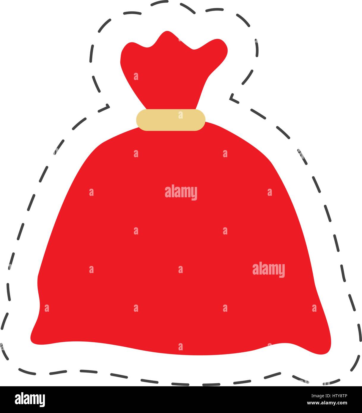 merry christmas bag gift image Stock Vector Image & Art - Alamy