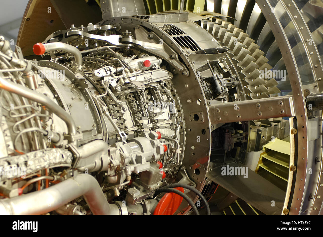 Parts of a jet engine hi-res stock photography and images - Alamy