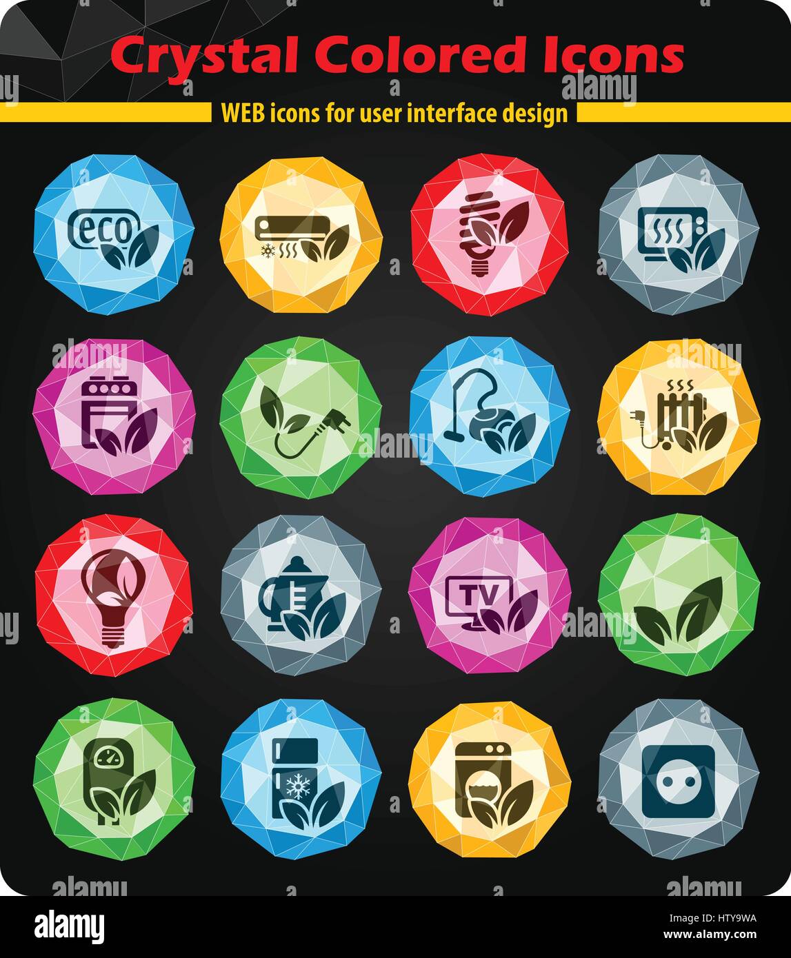 eco web icons for user interface design Stock Vector Image & Art - Alamy