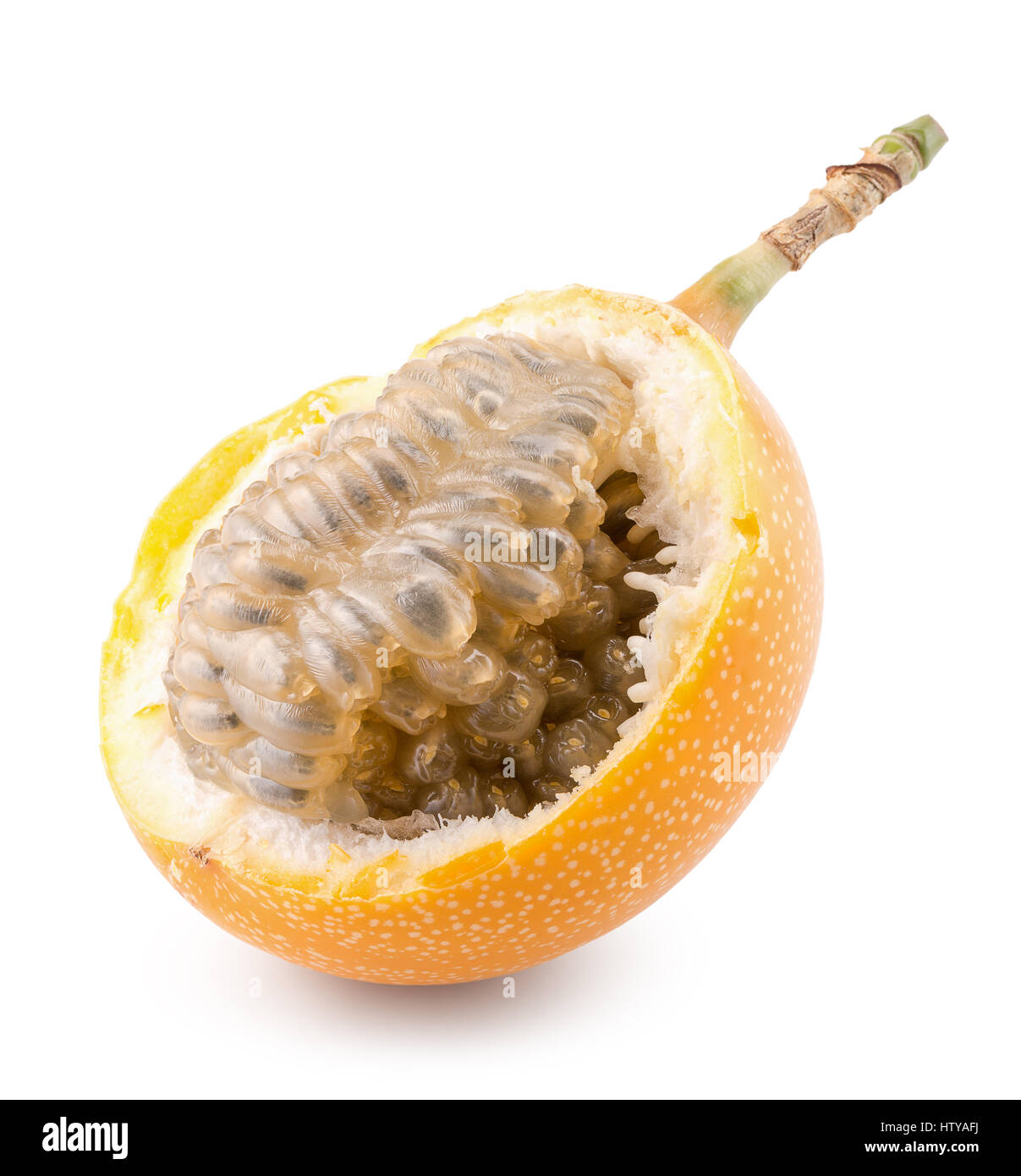 sweet granadilla or grenadia isolated on white background Stock Photo ...