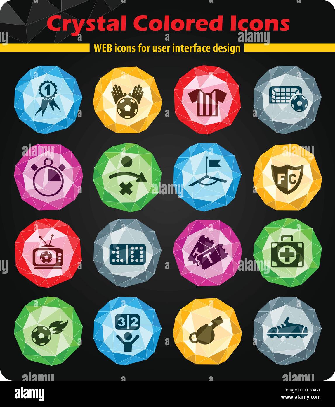 football web icons for user interface design Stock Vector Image & Art ...