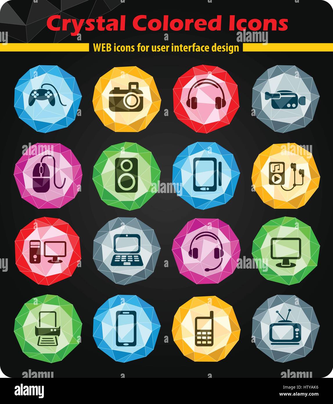 gadget web icons for user interface design Stock Vector Image & Art - Alamy