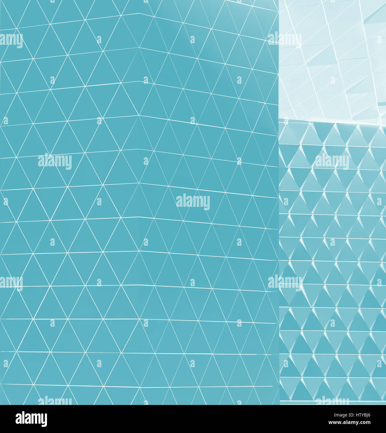 Abstract 3d illustration architectural pattern Stock Photo - Alamy