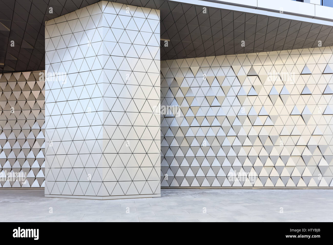 Abstract 3d illustration architectural pattern Stock Photo - Alamy