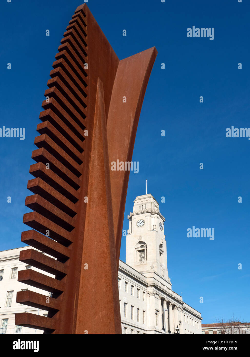 Crossing Vertical 2006 Sculpture by Nigel Hall at the Town Hall in ...