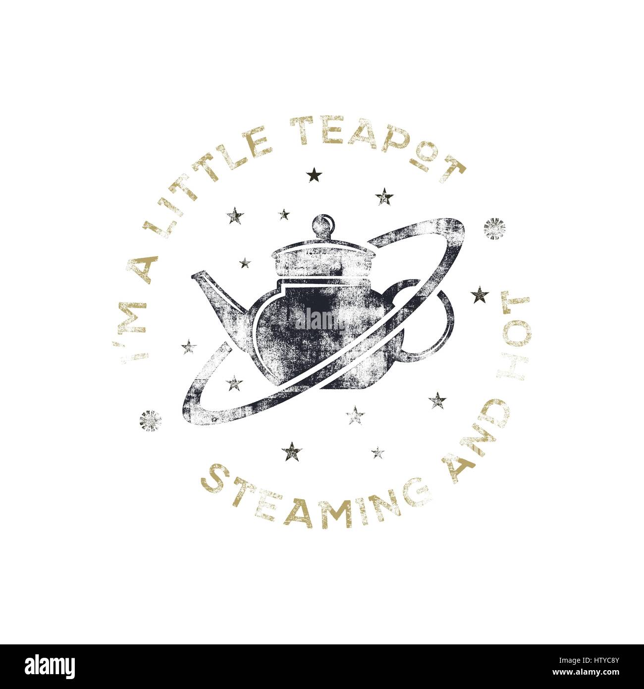 Vintage science poster and background with Russell's teapot and ...