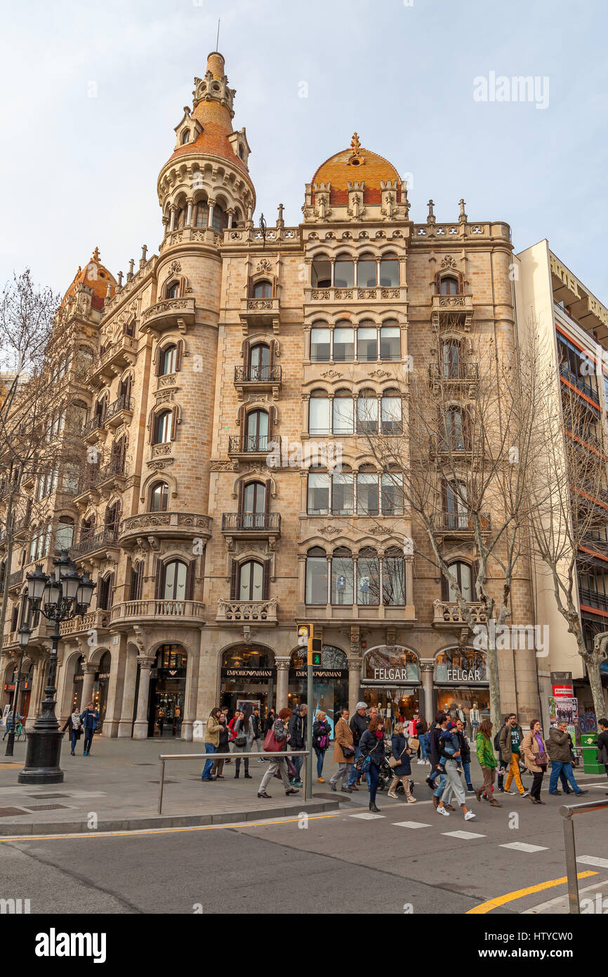 Casa Antoni Rocamora modernist buildingby architect Joaquim ...