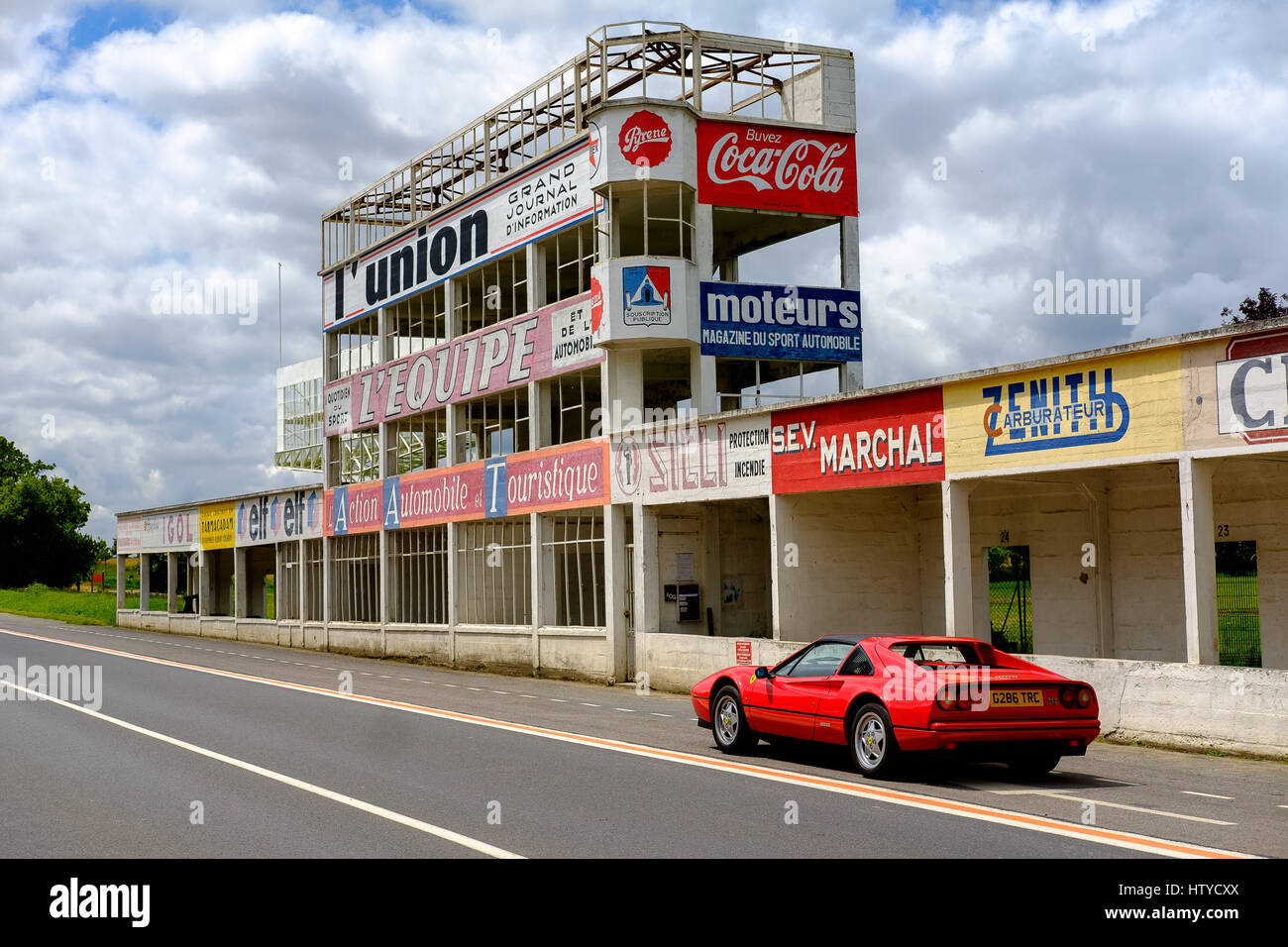 Ferrari 328 GTS at Circuit du Reims-Gueux Reims France Stock Photo - Alamy
