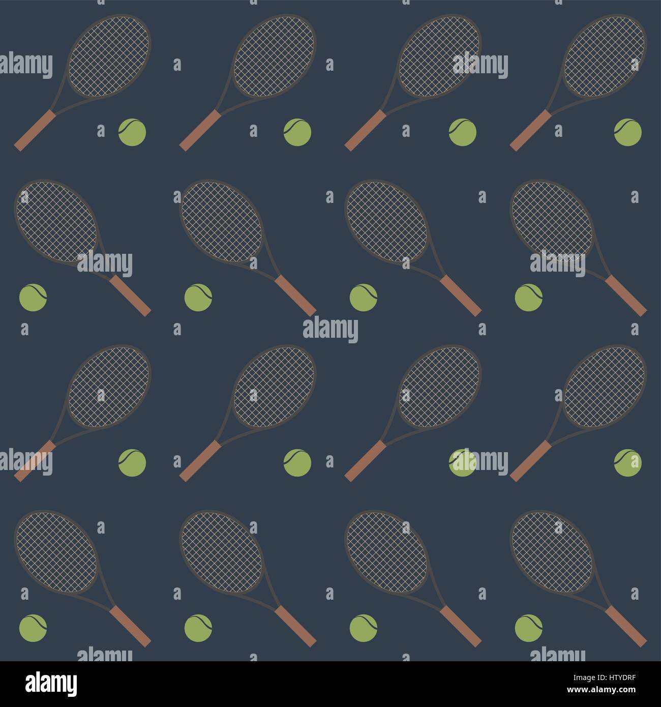 Sports Seamless background with elements of equipment for tennis ...