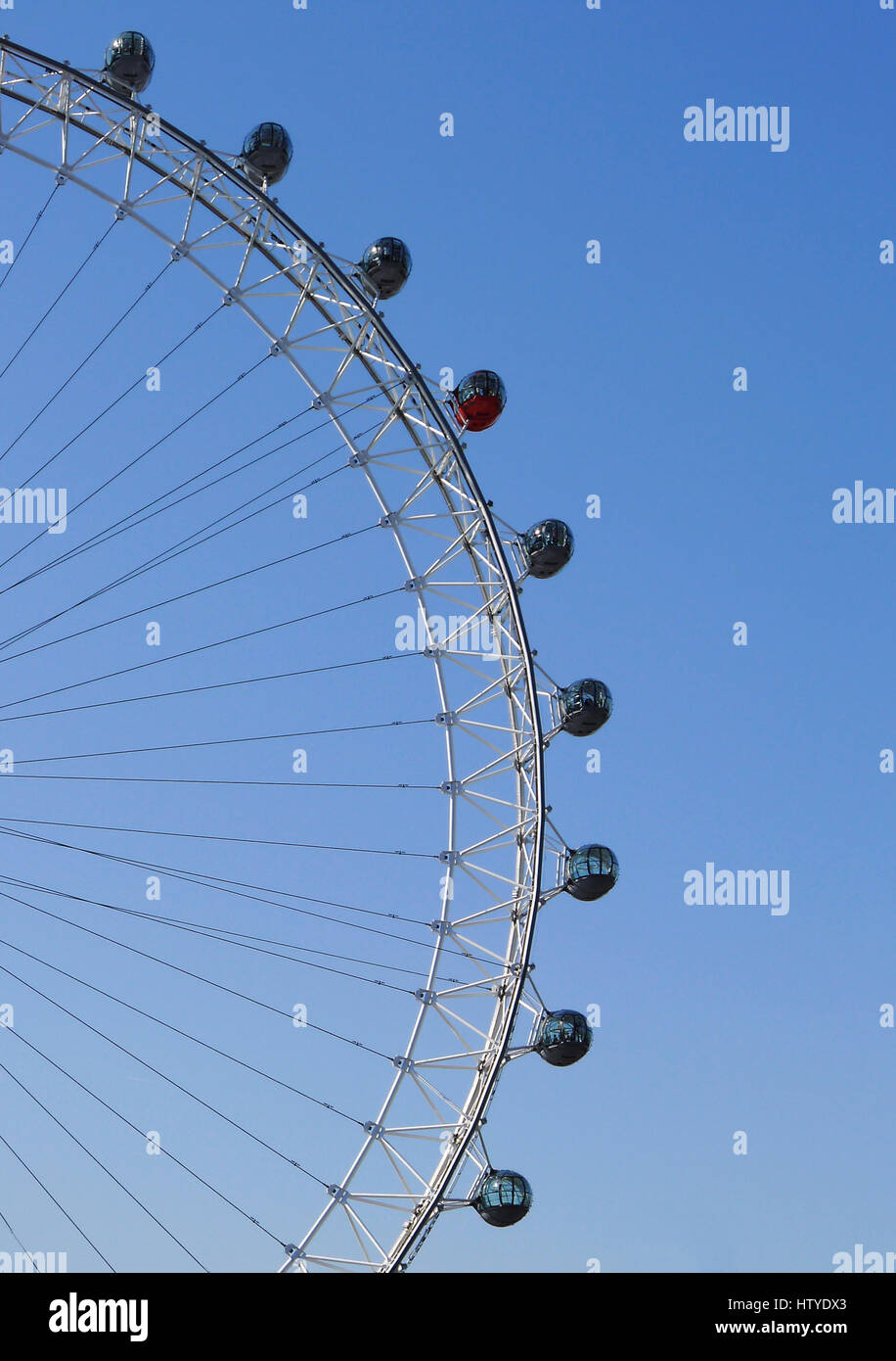 The big ferris wheel London Eye is also known as the Millennium Wheel ...