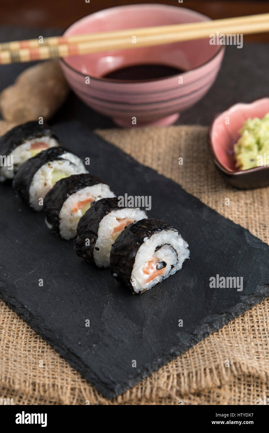 Sushi maki roll Stock Photo - Alamy