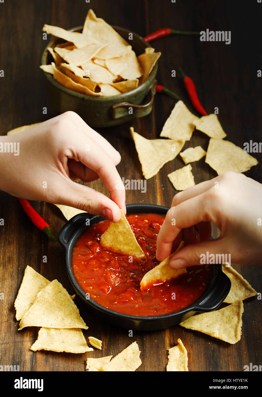 People Eating Chips