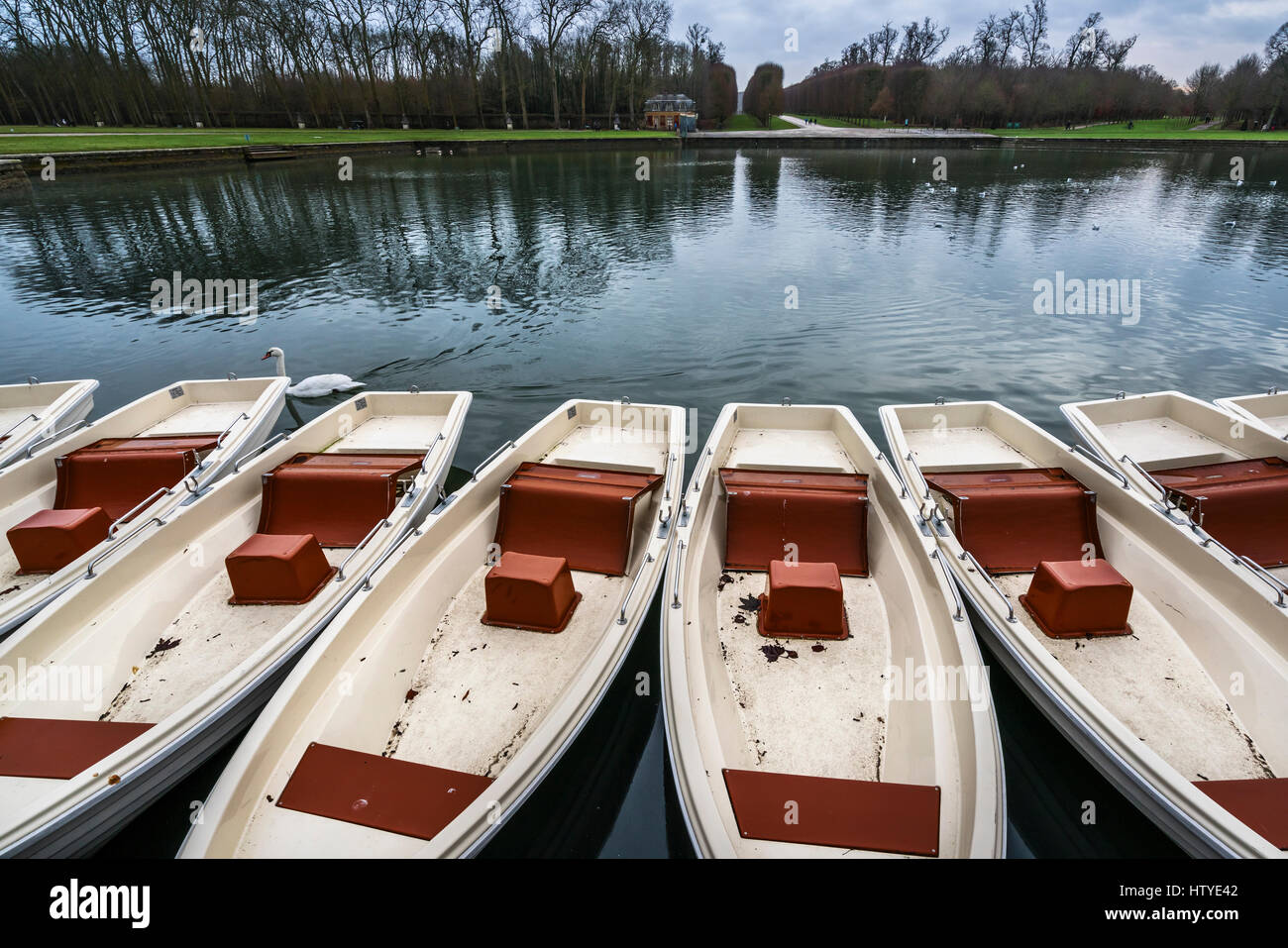 Boats on a lake, Paris, France Stock Photo - Alamy