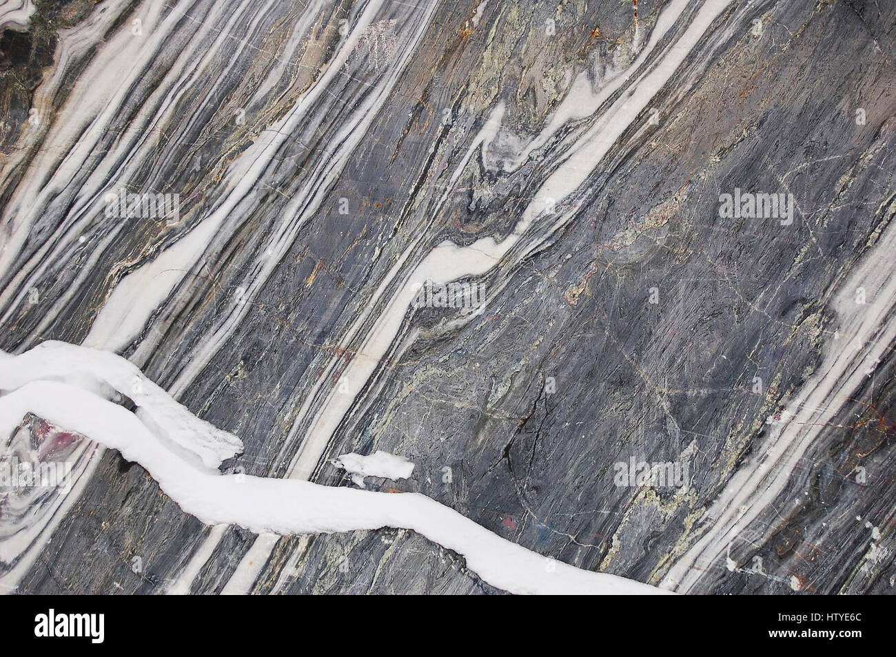 Stone texture of marble with snow Stock Photo - Alamy