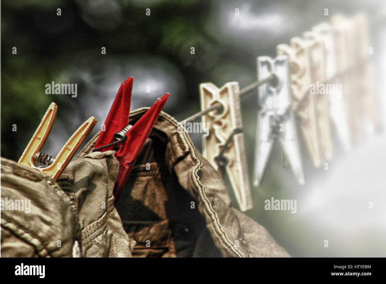 Hanging up clothes hi-res stock photography and images - Alamy