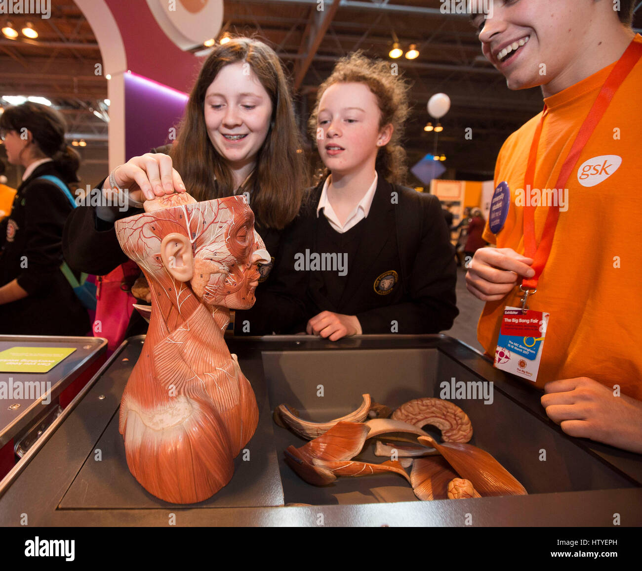 EDITORIAL USE ONLY Pupils Yasmin McIntyre (left) and Isabel Harrison ...