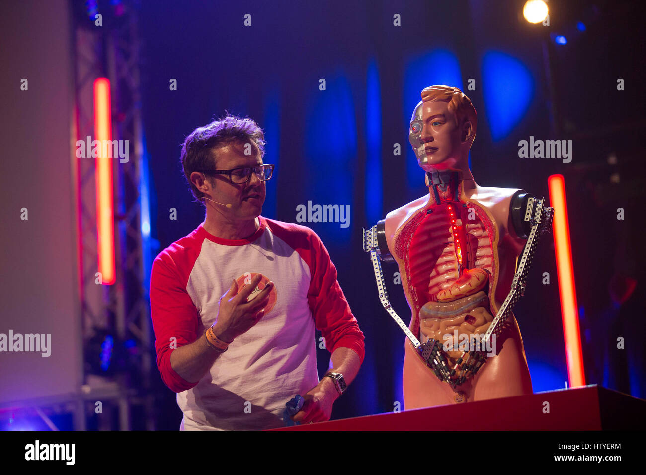 EDITORIAL USE ONLY Television presenter Stefan Gates with his Body ...