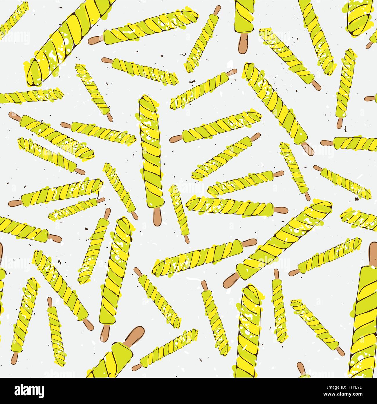 Ice Cream Seamless Pattern Illustration Stock Vector Image And Art Alamy