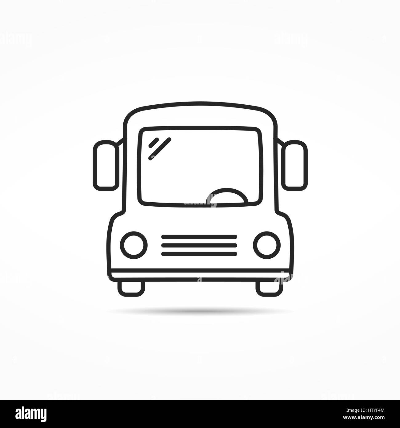 Simple stop bus line Black and White Stock Photos & Images - Alamy
