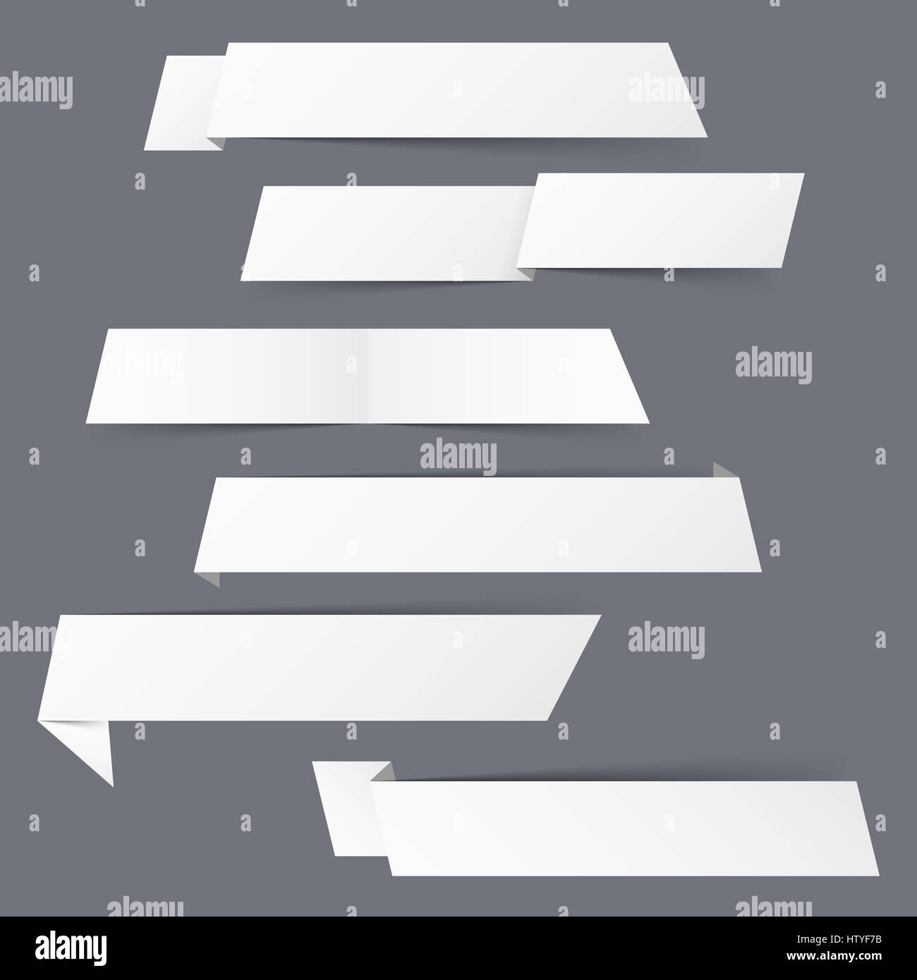 White paper banners hi-res stock photography and images - Alamy