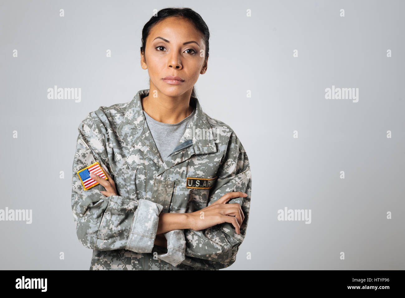 Confident soldier in military uniform hi-res stock photography and ...