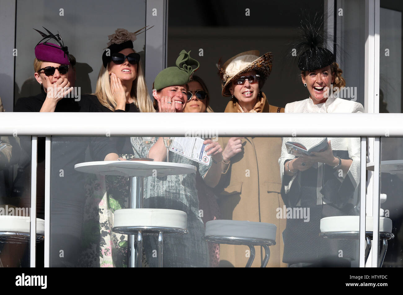 (left-right) Zara Phillips MBE, Dolly Maude, Anne, Princess Royal, and ...